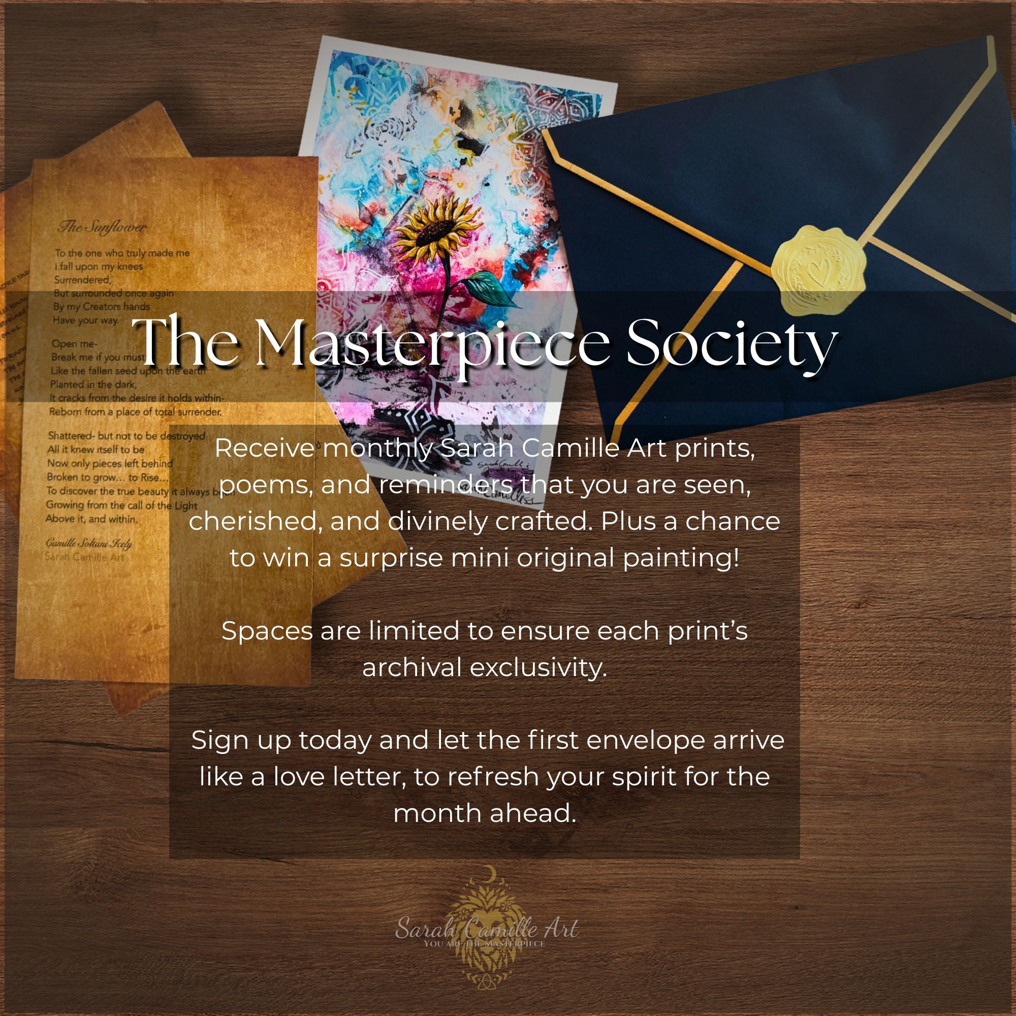 The Masterpiece Society – Sarah Camille Art and Designs
